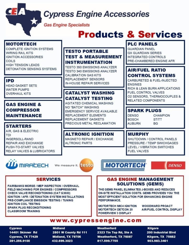 Line Sheet 2019 : Cypress Engine Accessories, LLC